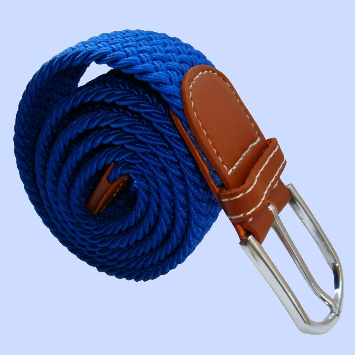 Plain Woven Belt | Royal Blue |Stretch | One Size | Bassin and Brown ...