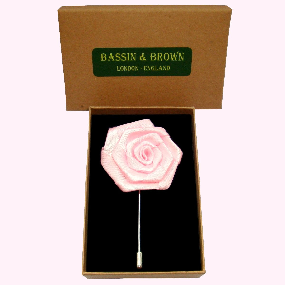 buy | rose | lapel pin | pastel | pink | shop | Bassin and Brown ...