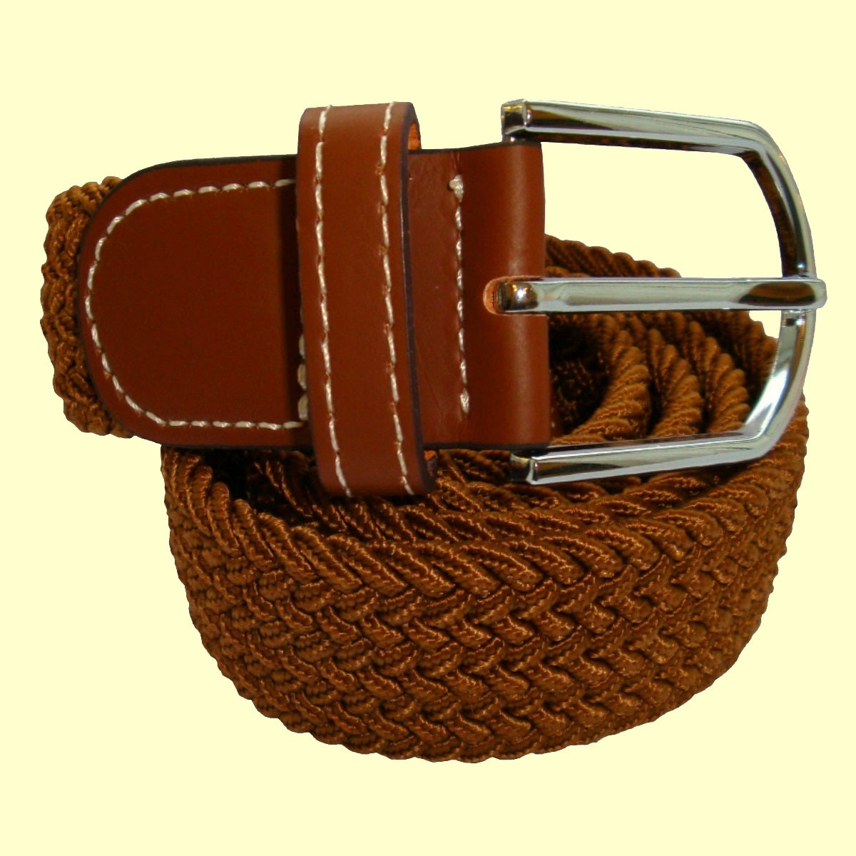 Bronze|Woven|Belt|One Size|Silver Buckle|Bassin and Brown – Bassin And ...