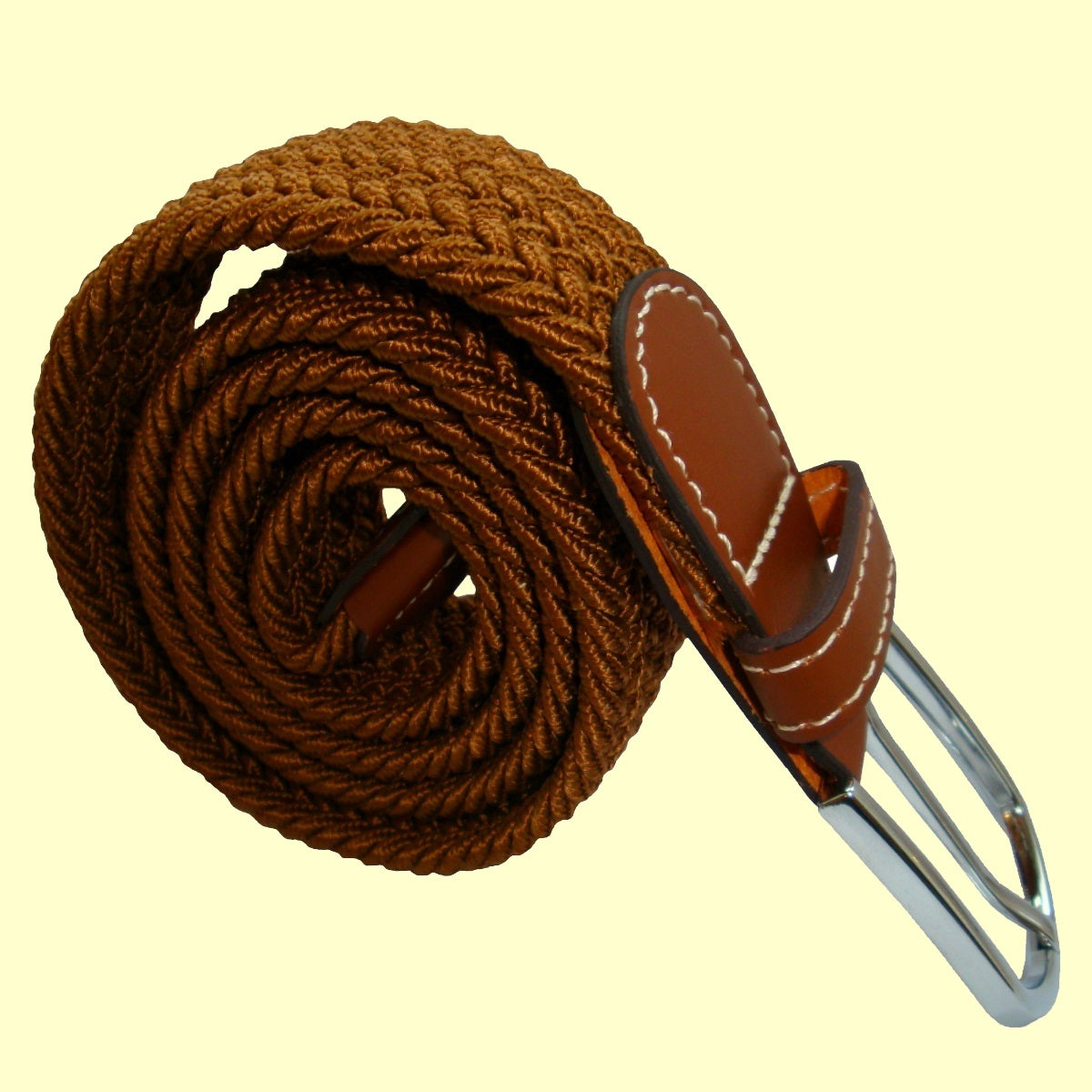Bronze|Woven|Belt|One Size|Silver Buckle|Bassin and Brown – Bassin And ...