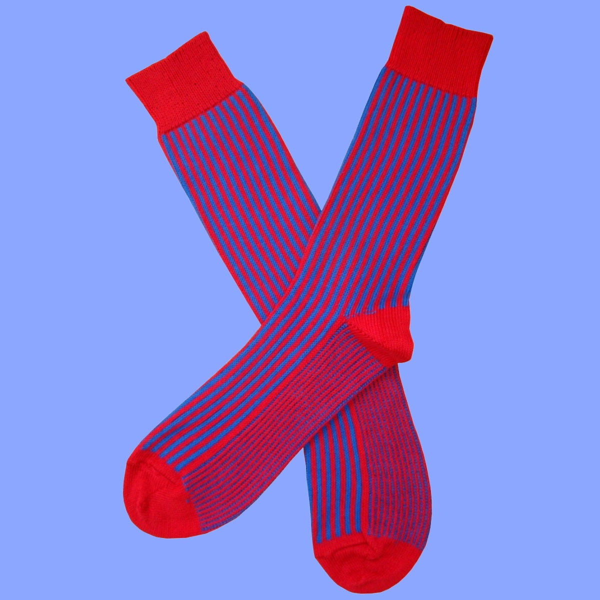 Royal Blue/Red Vertical Stripe Socks | Bassin and Brown – Bassin And Brown