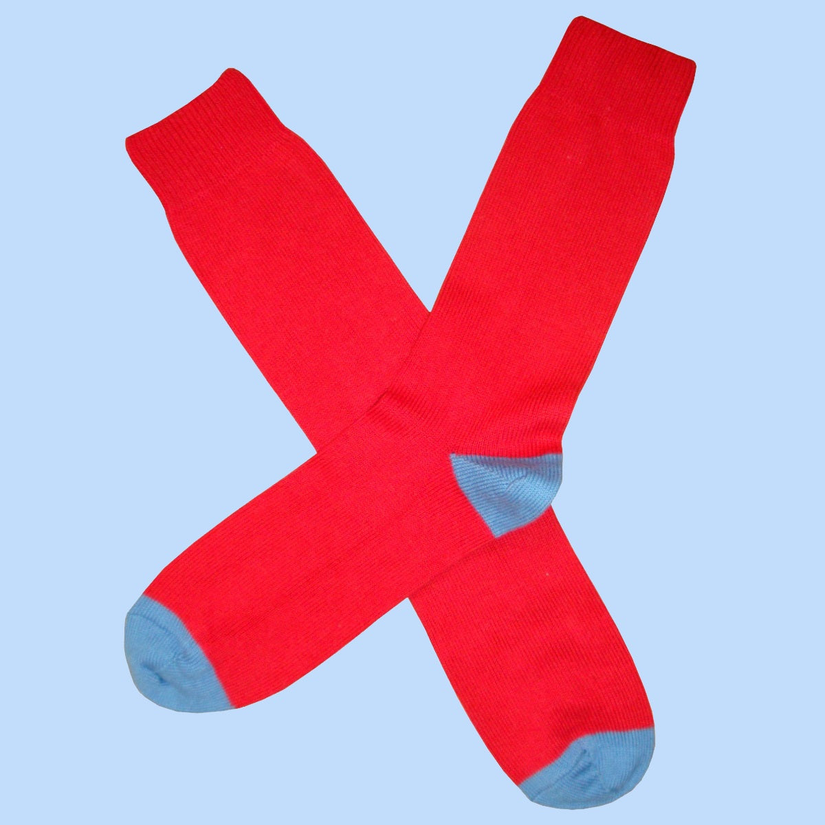 Red / Blue Heel & Toe Socks | Bassin and Brown – Bassin And Brown