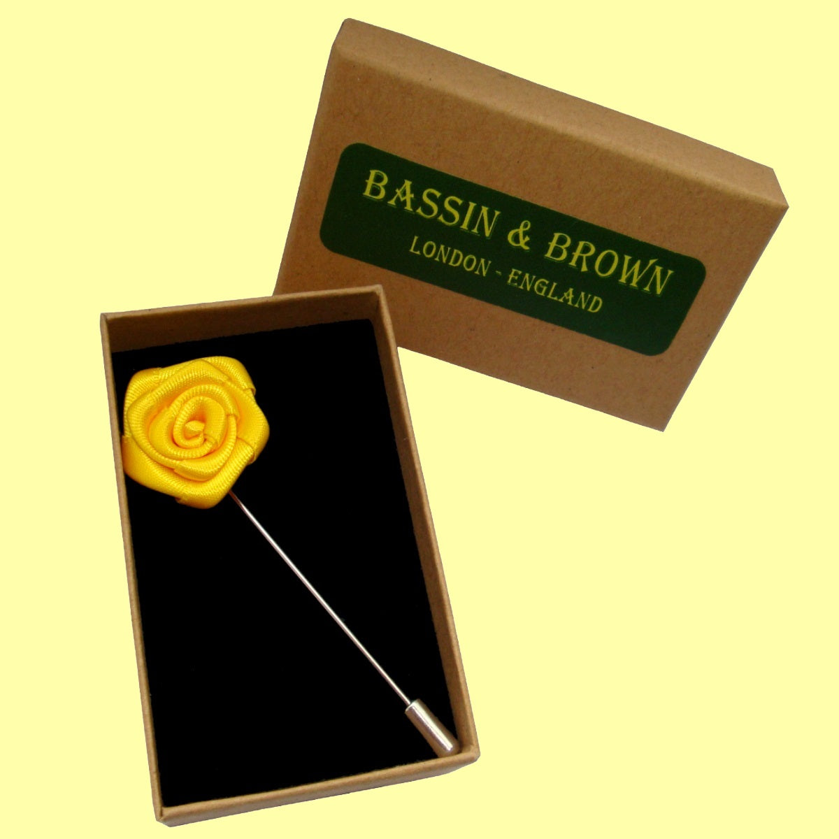 Rose Jacket Lapel Pin | Yellow | Floral | Bassin and Brown – Bassin And ...