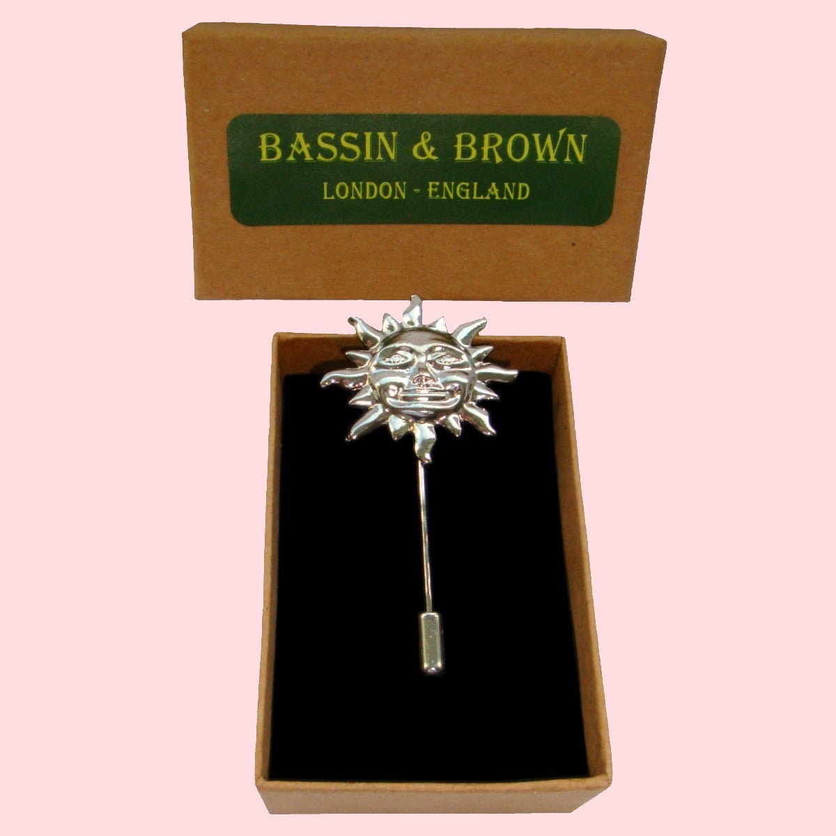 Silver|Sun|Celestial|Jacket|Lapel|Pin|Bassin and Brown – Bassin And Brown