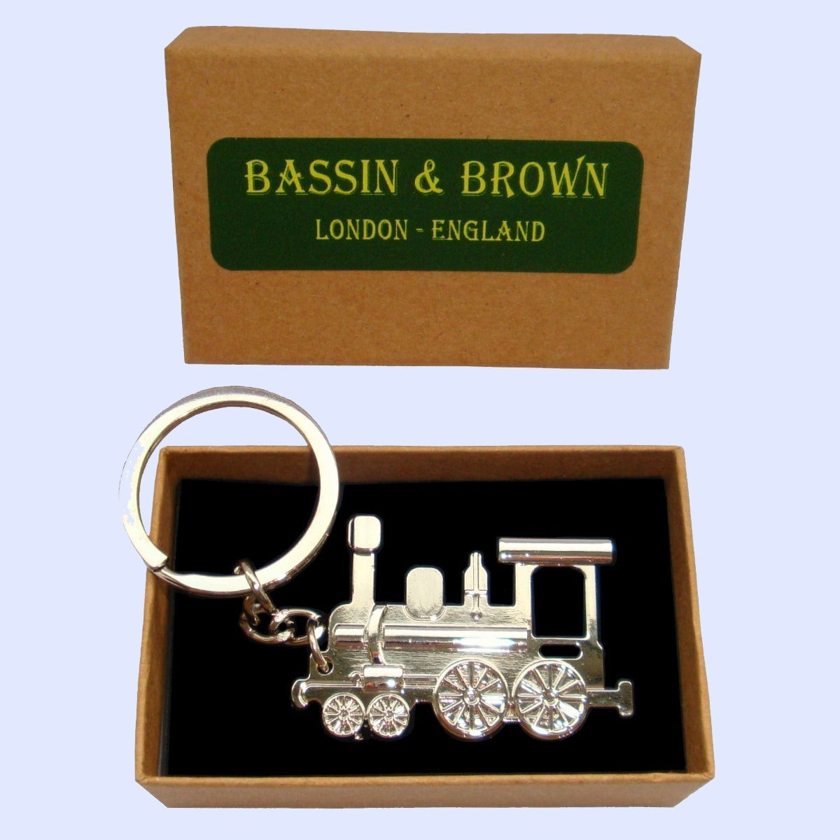 buy | Key Ring | Train | Locomotive | Silver | shop | Bassin and Brown ...