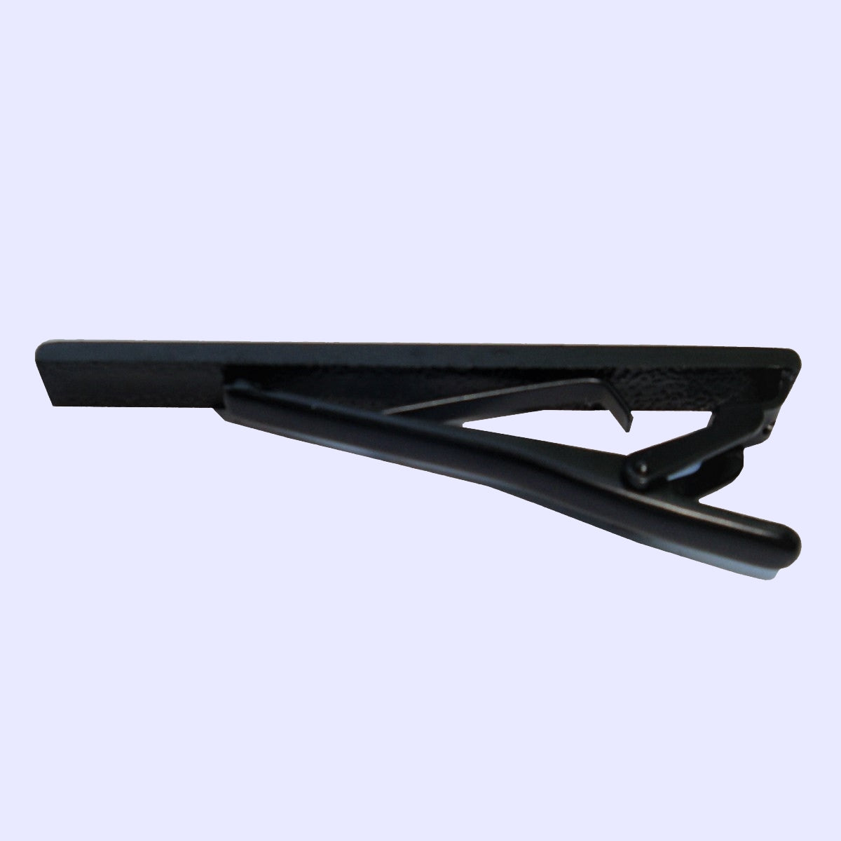 Plain Black Metal Bar Tie Clip - Bassin and Brown – Bassin And Brown