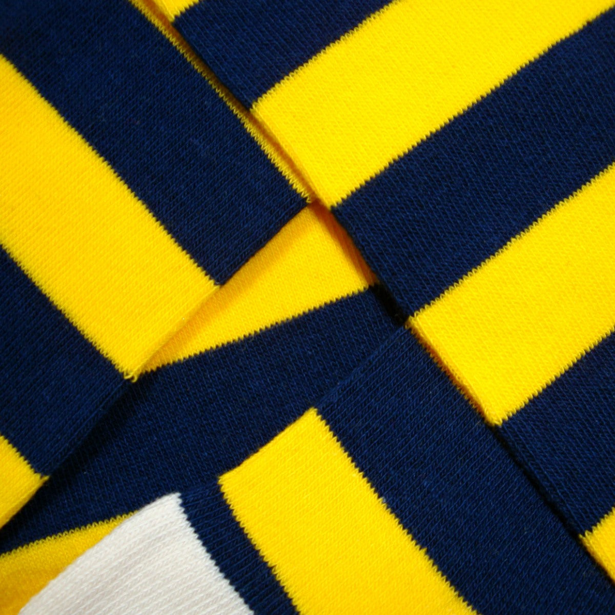 Hooped Striped Socks|Yellow|Navy|White|Cotton|Bassin and Brown – Bassin ...