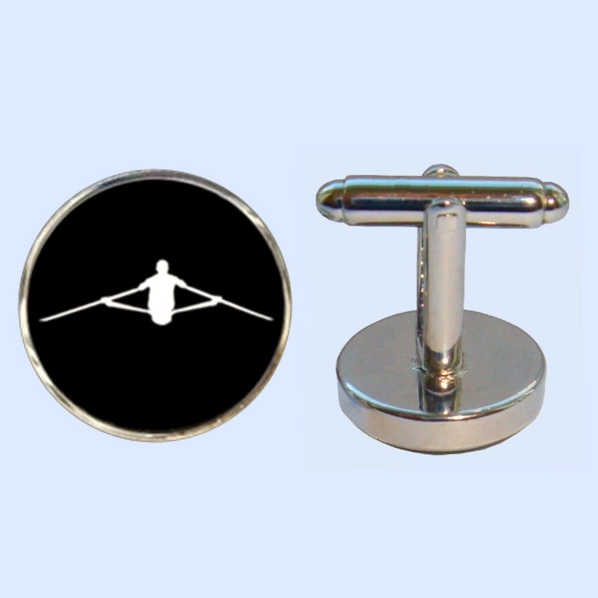 shop|rower|cufflinks|rowing|black|white|gift|buy|Bassin and Brown ...